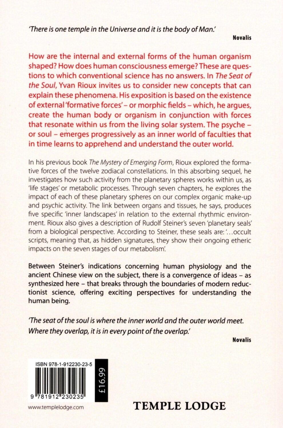 Seat of the Soul: Rudolf Steiner’s Seven Planetary Seals - A Biological ...